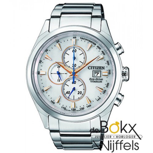 Horloge - Citizen eco-drive chronograaf heren horloge met stopwatch 1/ ...